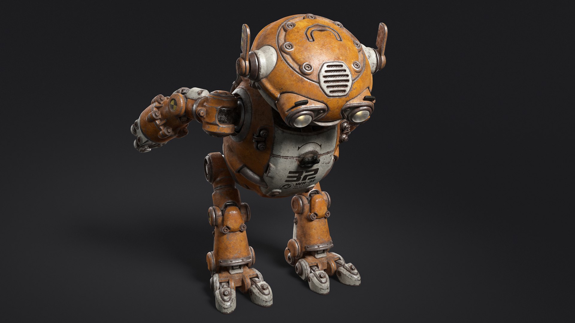 Robot 32 Rigged 3D model - TurboSquid 2003651