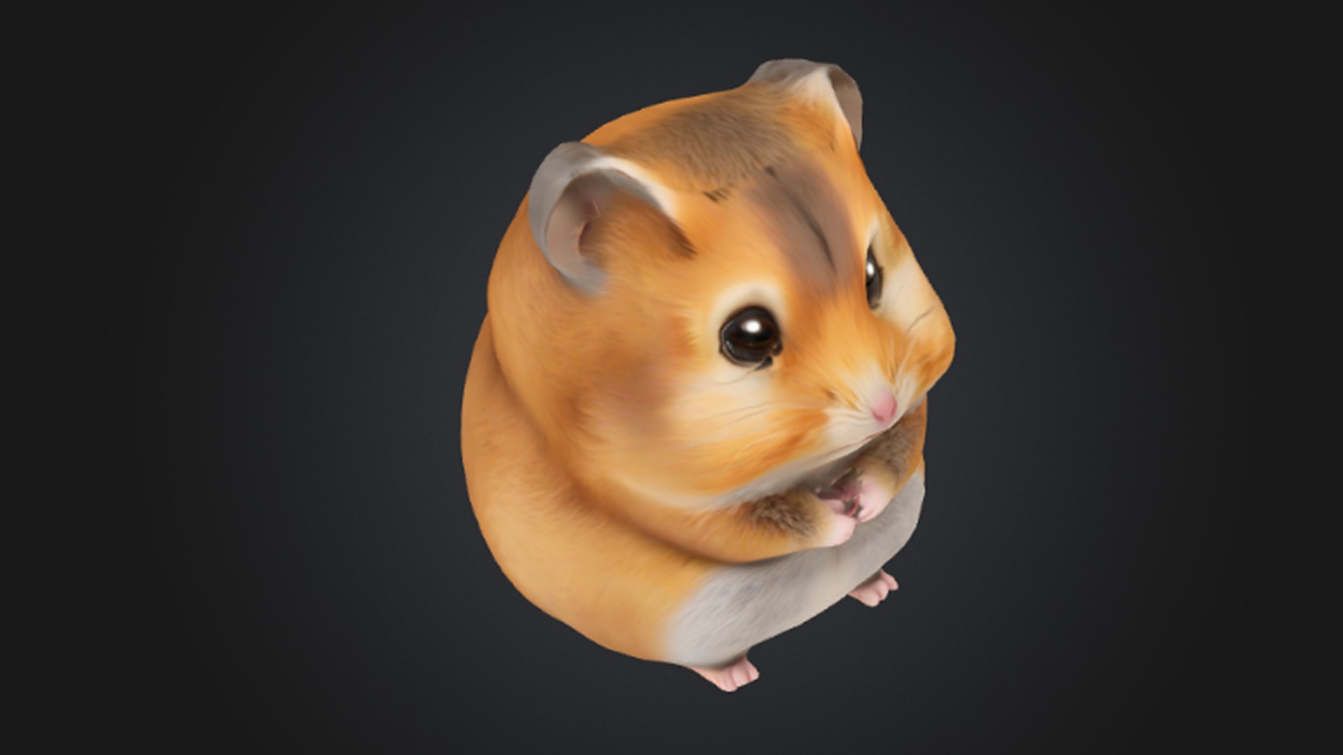 Cuddly Hamster Standing 3D Model For Printing Cute Animal Figure STL ...