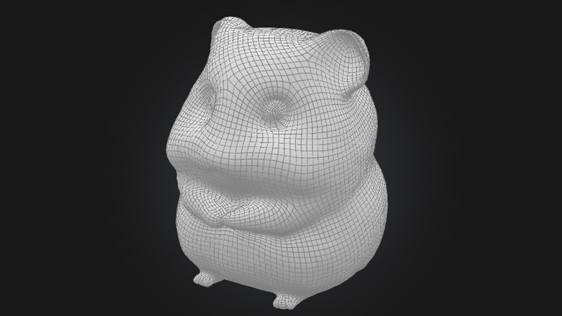 Cuddly Hamster Standing 3D Model For Printing Cute Animal Figure STL ...