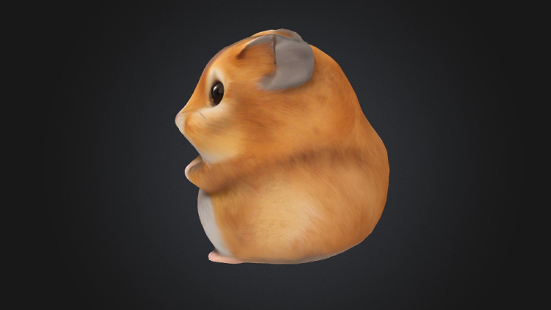 Cuddly Hamster Standing 3D Model For Printing Cute Animal Figure STL ...