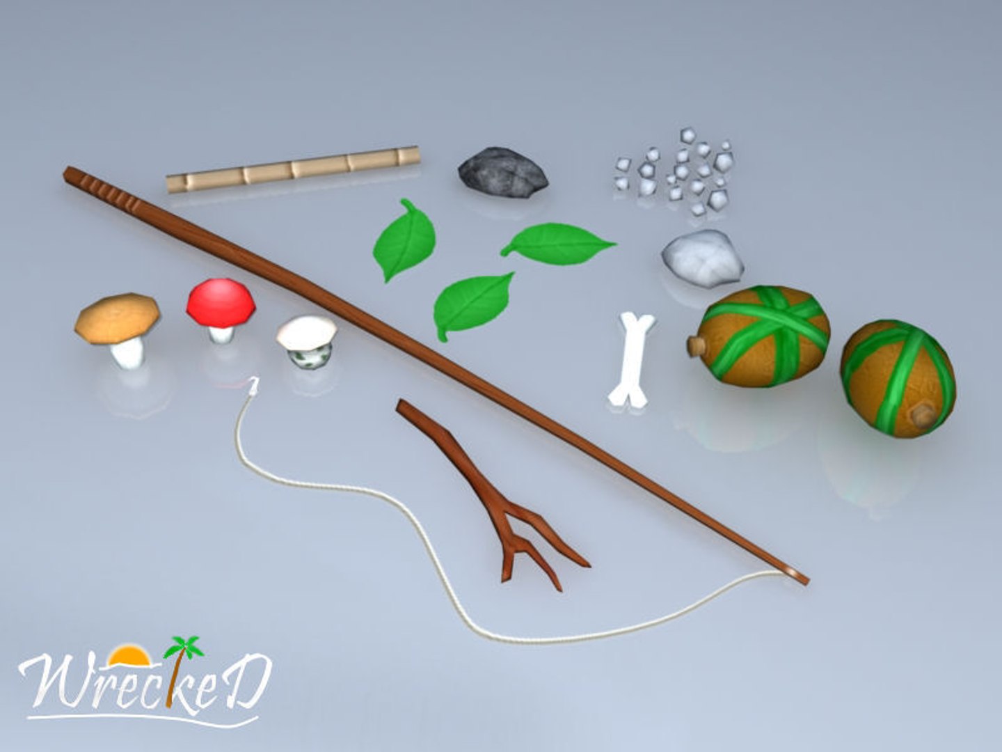 Cartoon Survival 3d Model