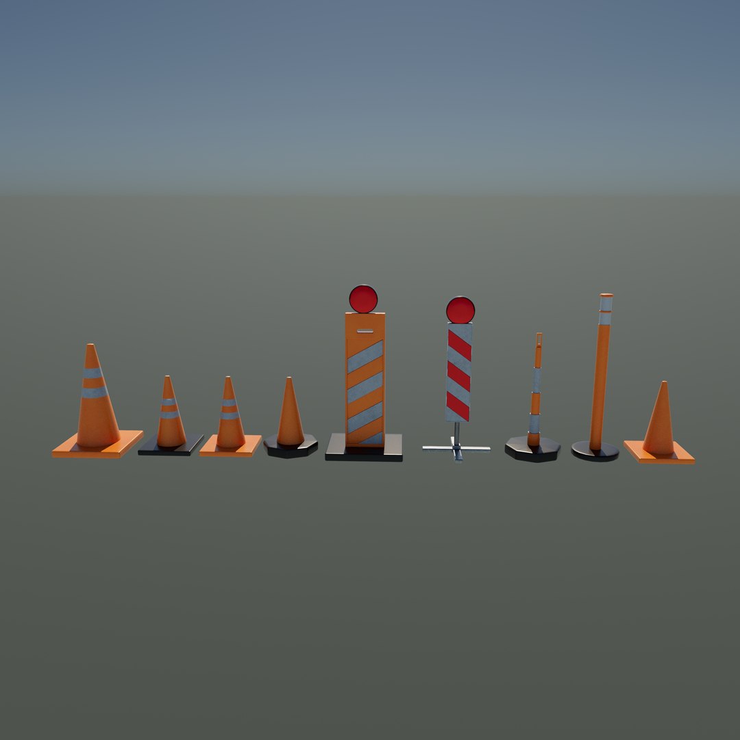 Traffic Cone 3D Model Model - TurboSquid 2413561