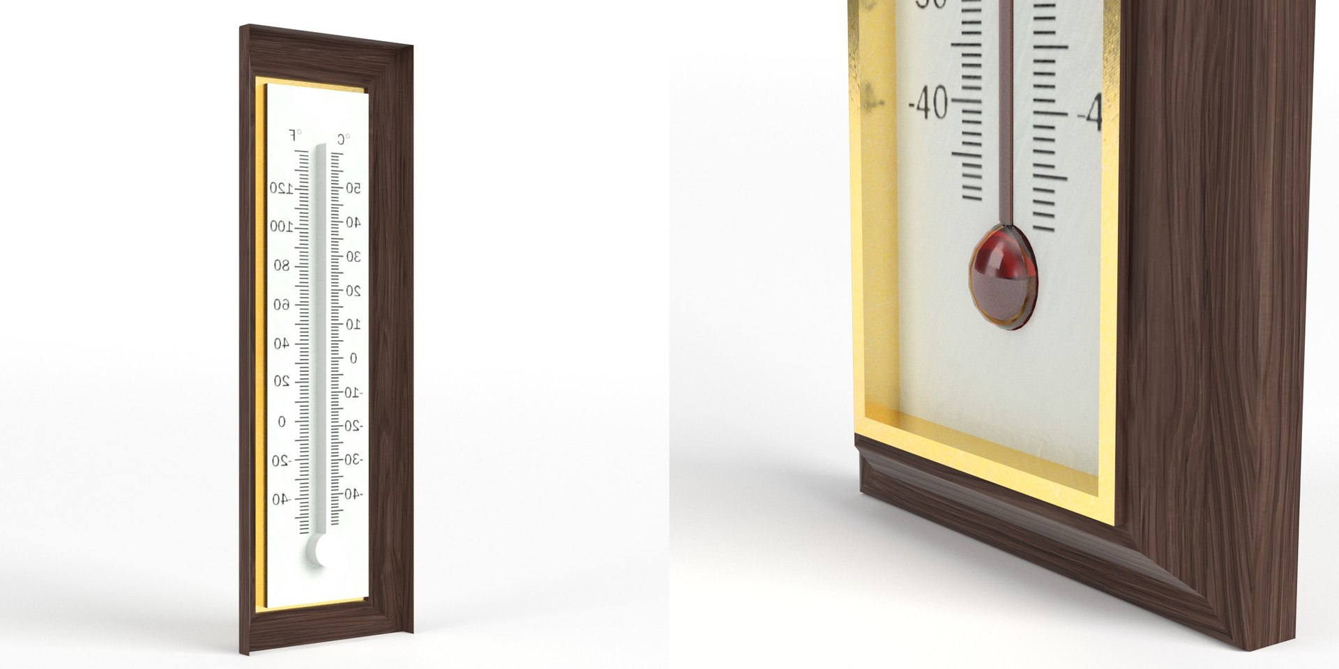 3D Wall Thermometer - TurboSquid 1269031