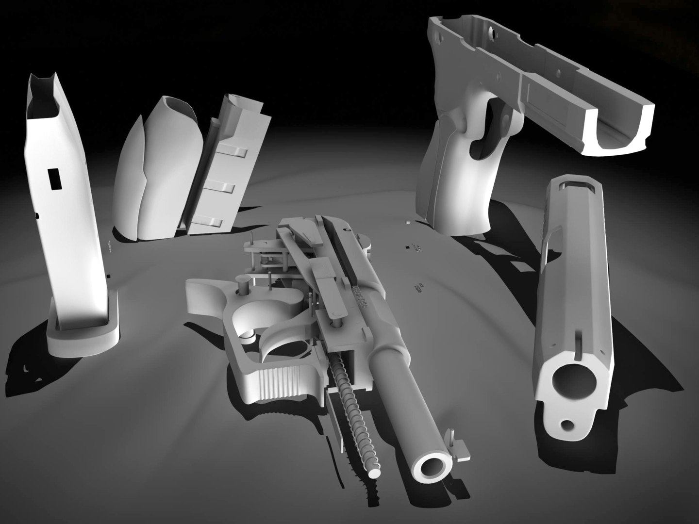 Grand Power T12 Gun 3d Model
