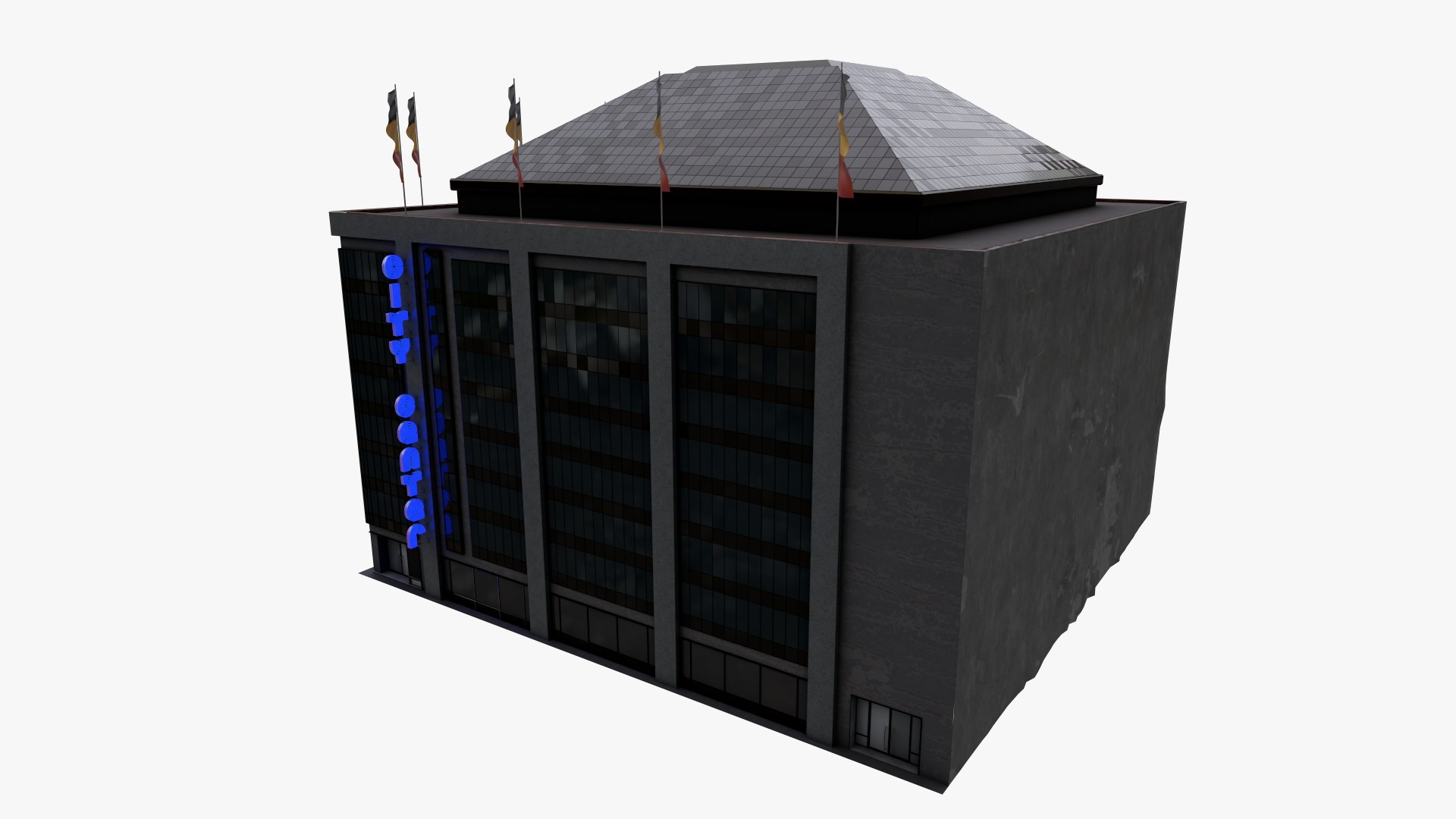 City Center 3D Model - TurboSquid 1863856