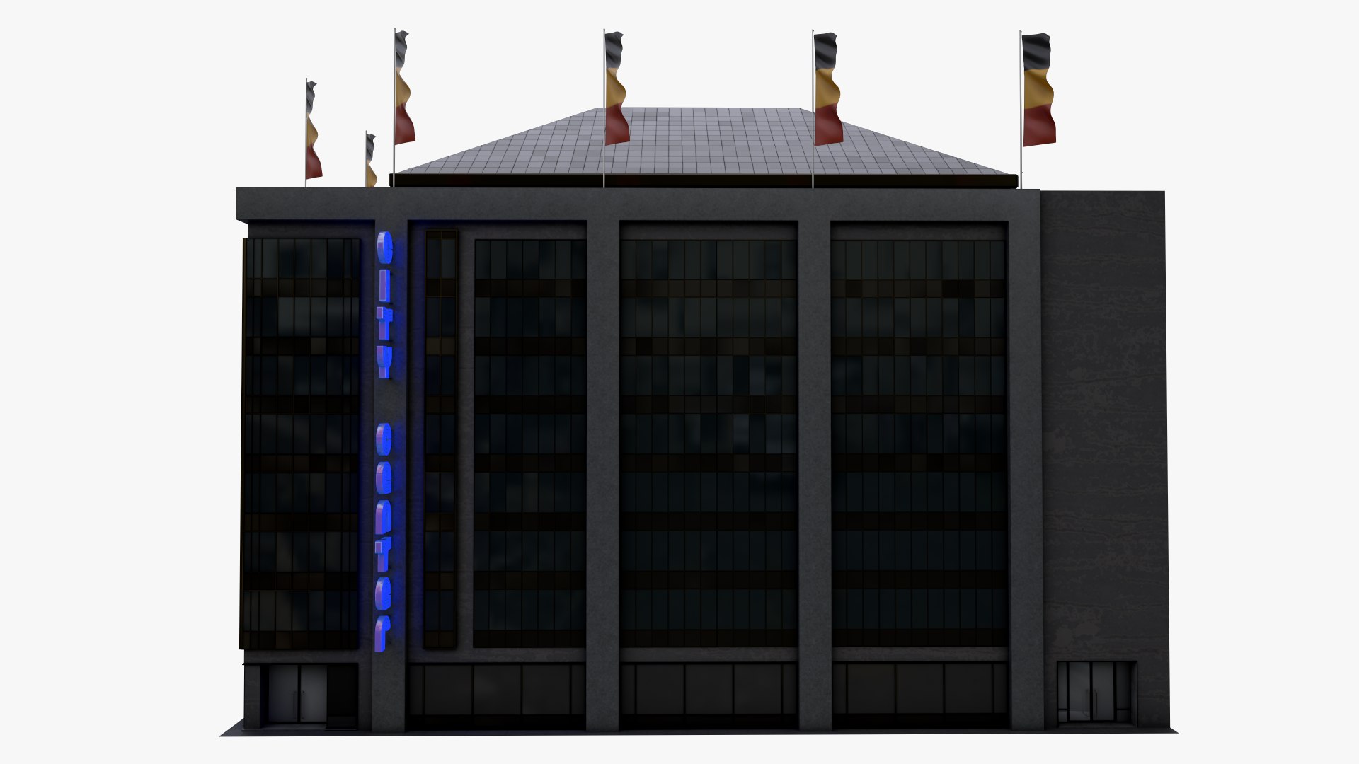 City Center 3D Model - TurboSquid 1863856