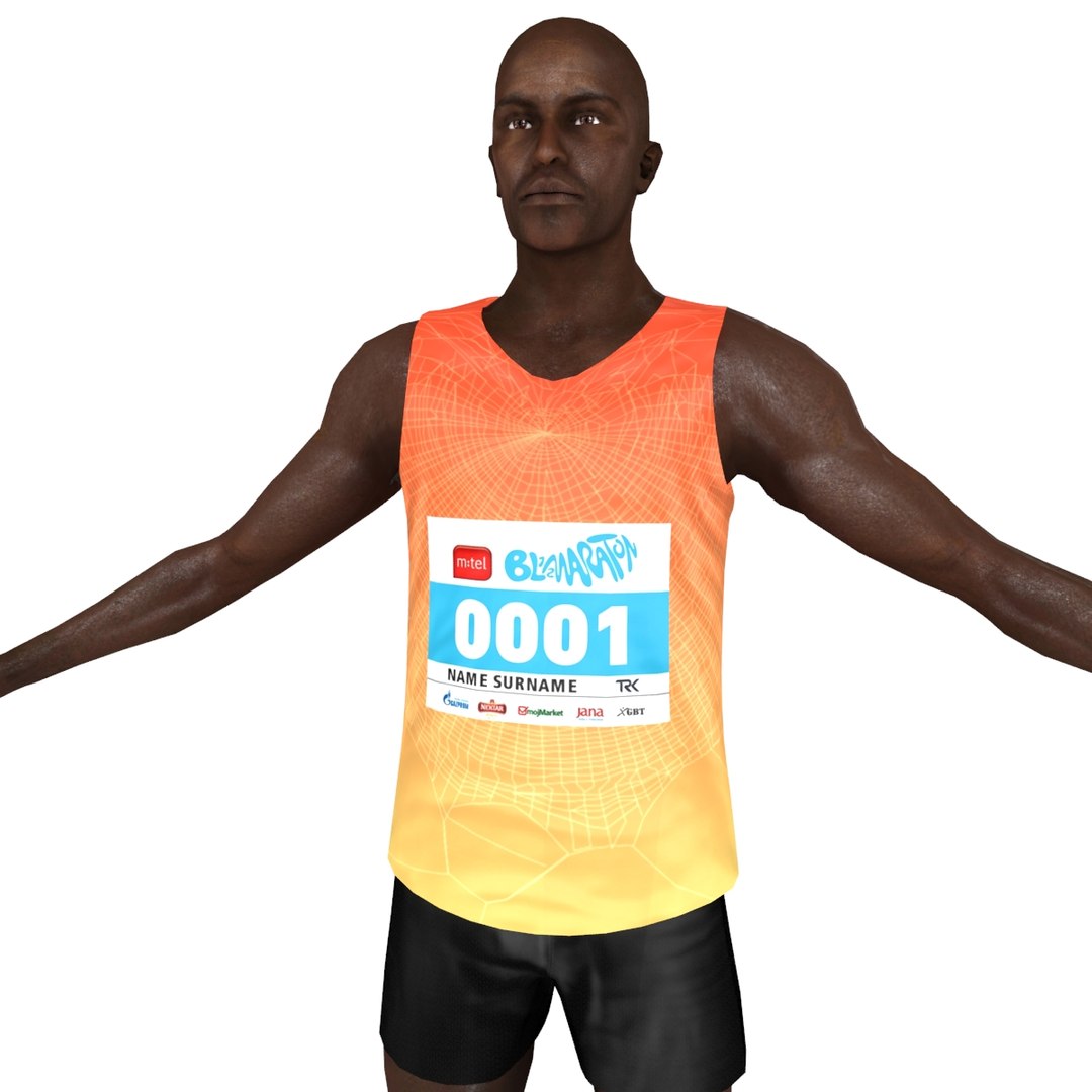 3D Marathon Runner Model - TurboSquid 1301553