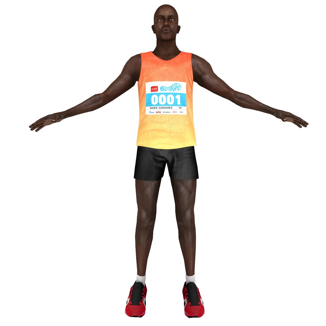 3D Marathon Runner Model - TurboSquid 1301553