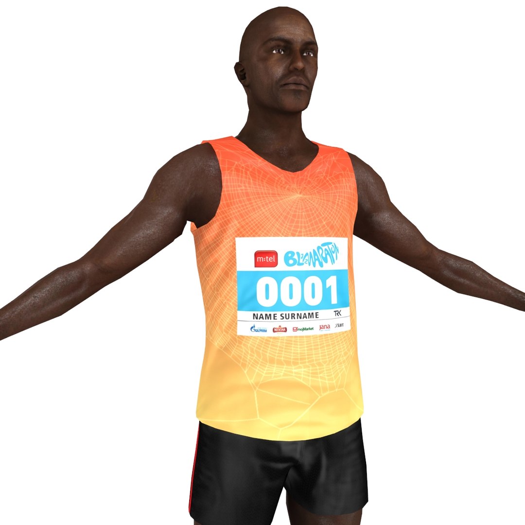 3D Marathon Runner Model - TurboSquid 1301553