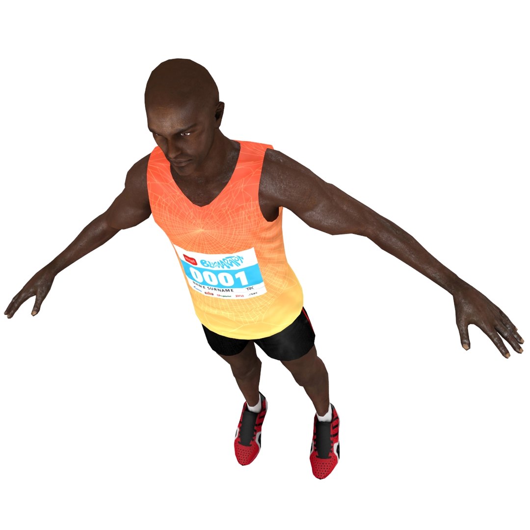 3D Marathon Runner Model - TurboSquid 1301553