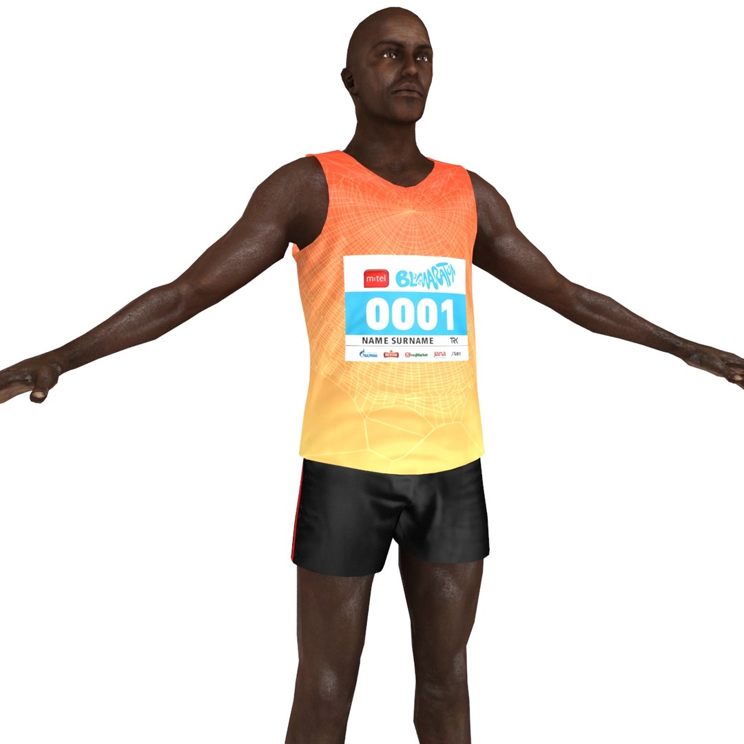 3D Marathon Runner Model - TurboSquid 1301553
