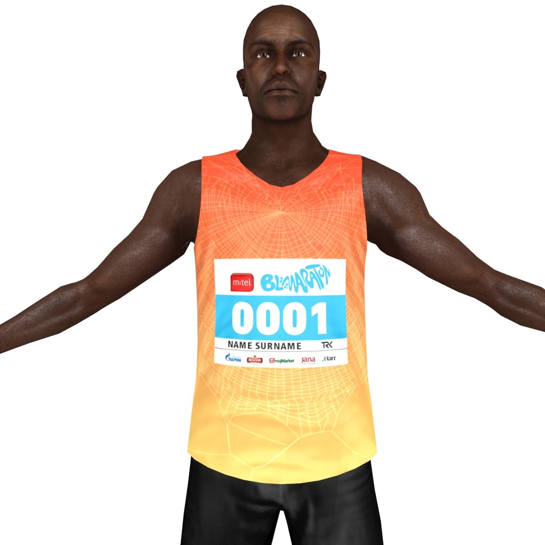 3D Marathon Runner Model - TurboSquid 1301553