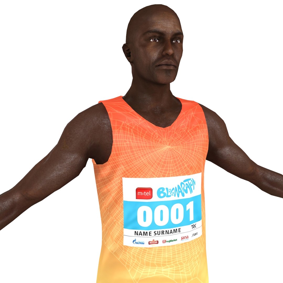 3D Marathon Runner Model - TurboSquid 1301553