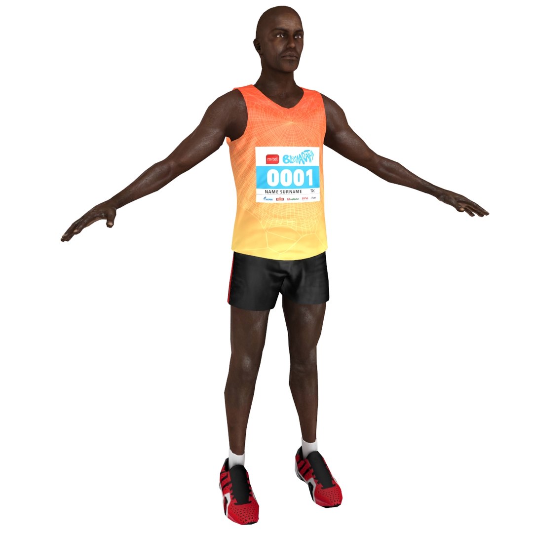 3D Marathon Runner Model - TurboSquid 1301553