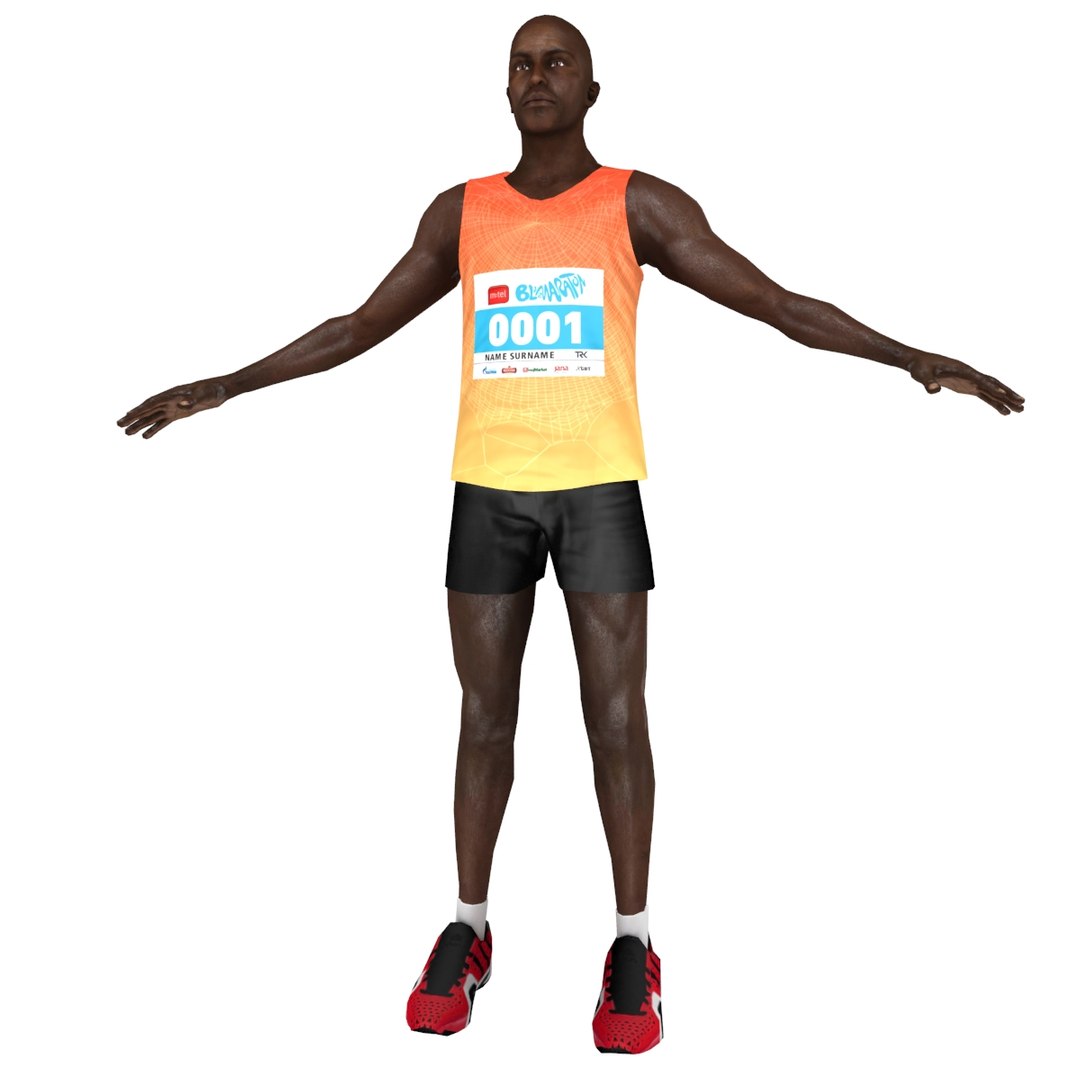 3D Marathon Runner Model - TurboSquid 1301553