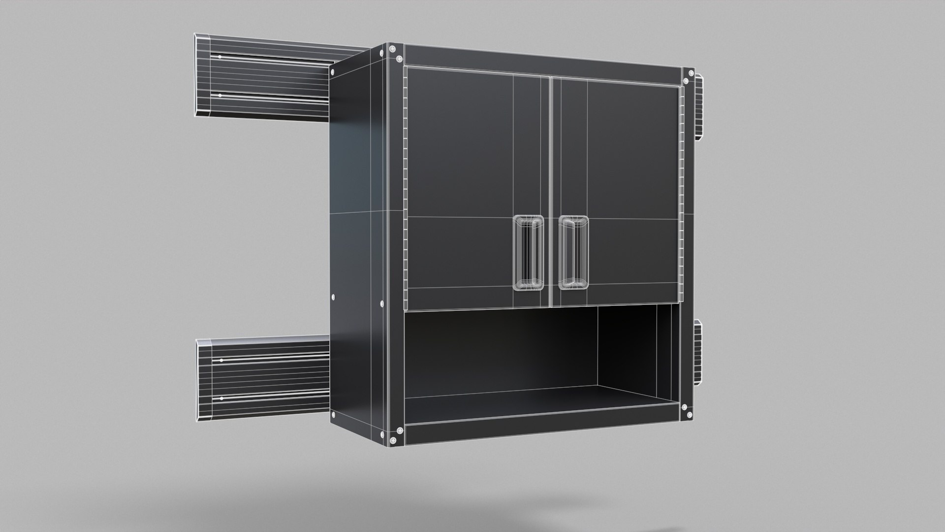 1 Wall Mounted Storage Cabinet 2d1o 3D Model - TurboSquid 2039489