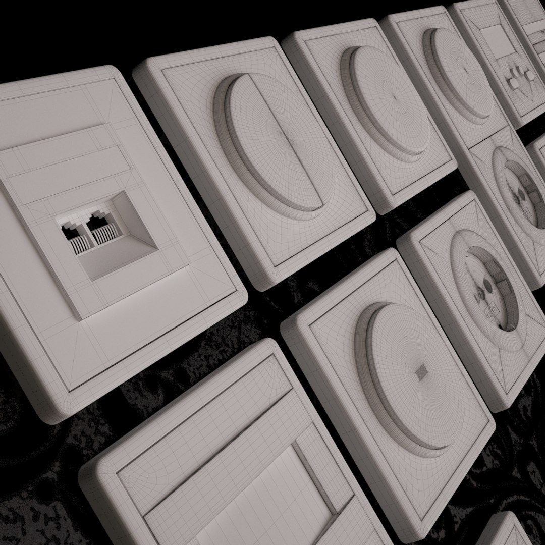 3d Switch Socket Model