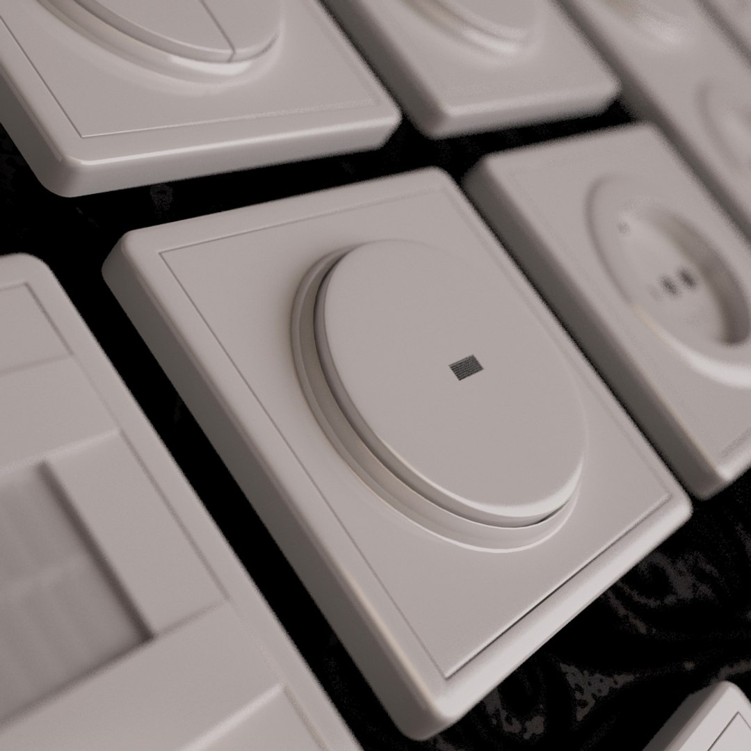 3d Switch Socket Model