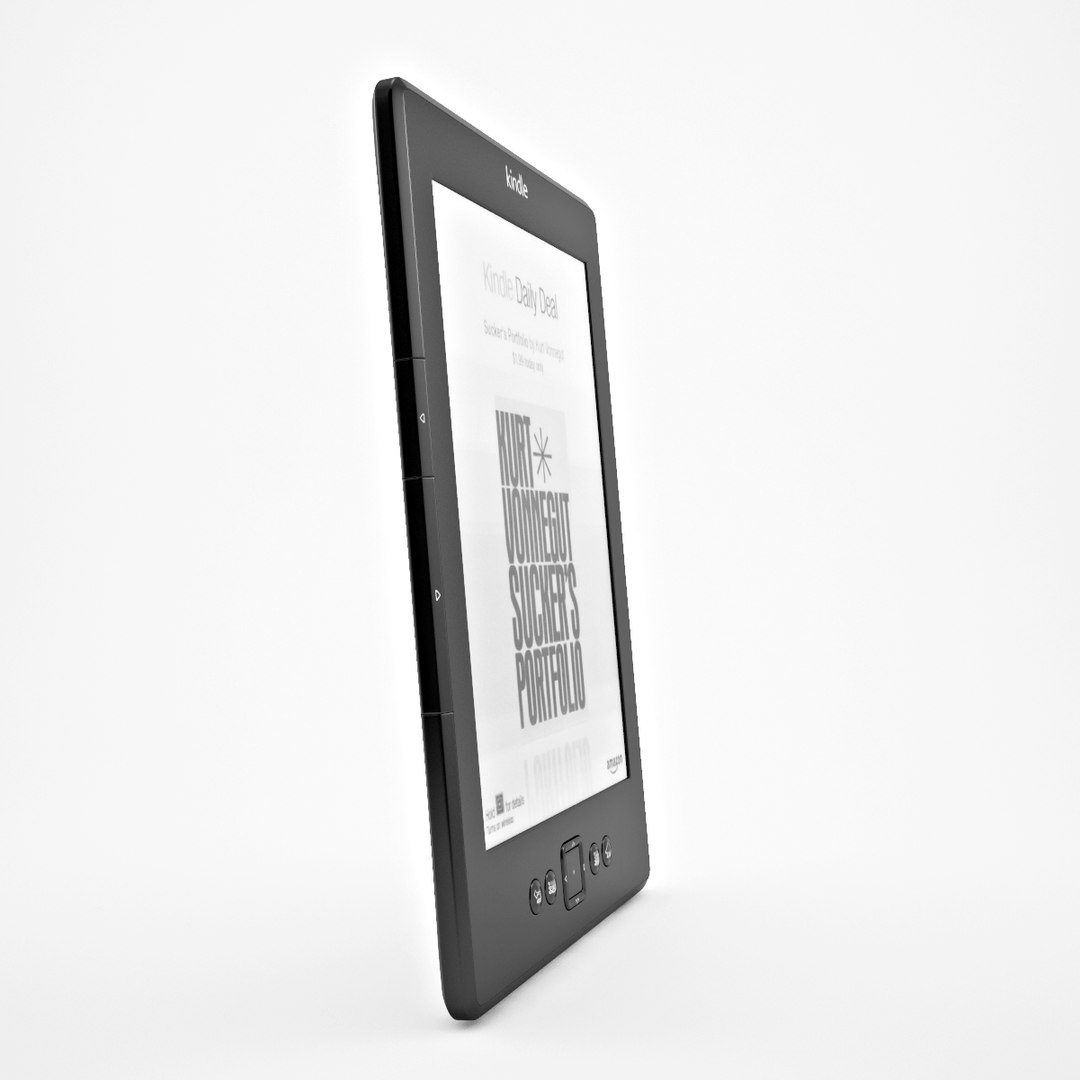 3d Realistic Amazon Kindle 5 Model