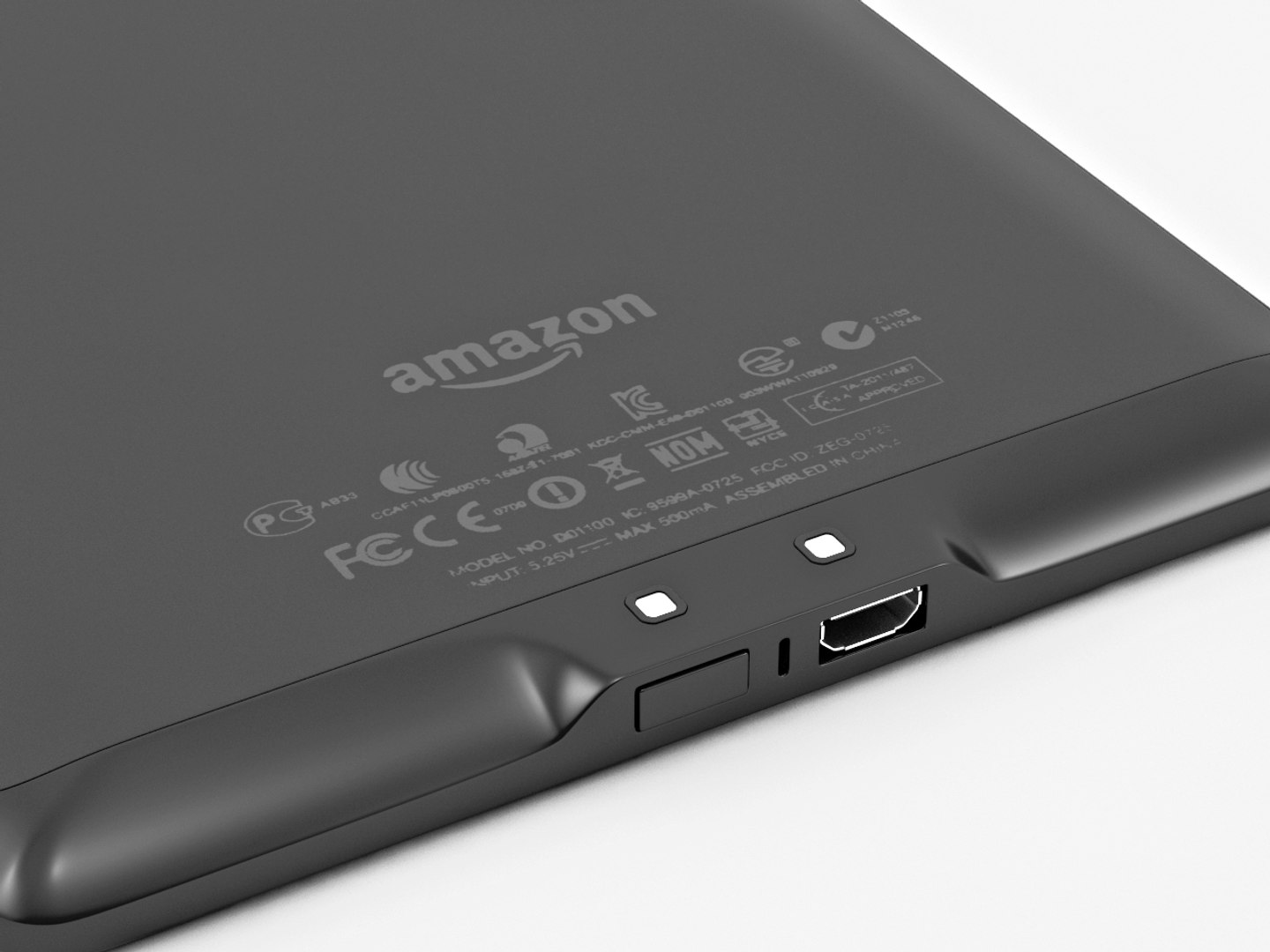 3d Realistic Amazon Kindle 5 Model
