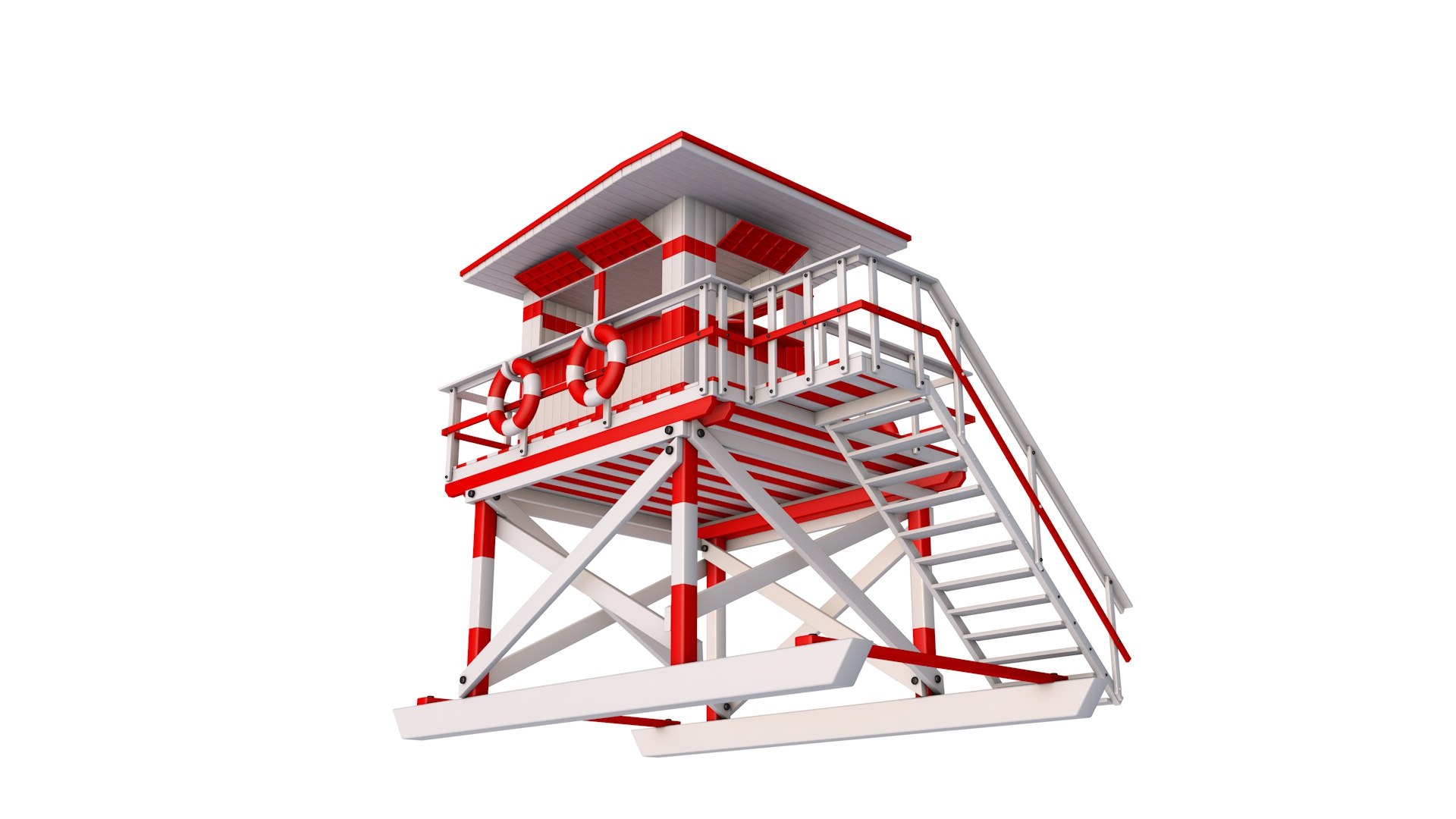 Beach Lifeguard Tower 3D Model - TurboSquid 1766708