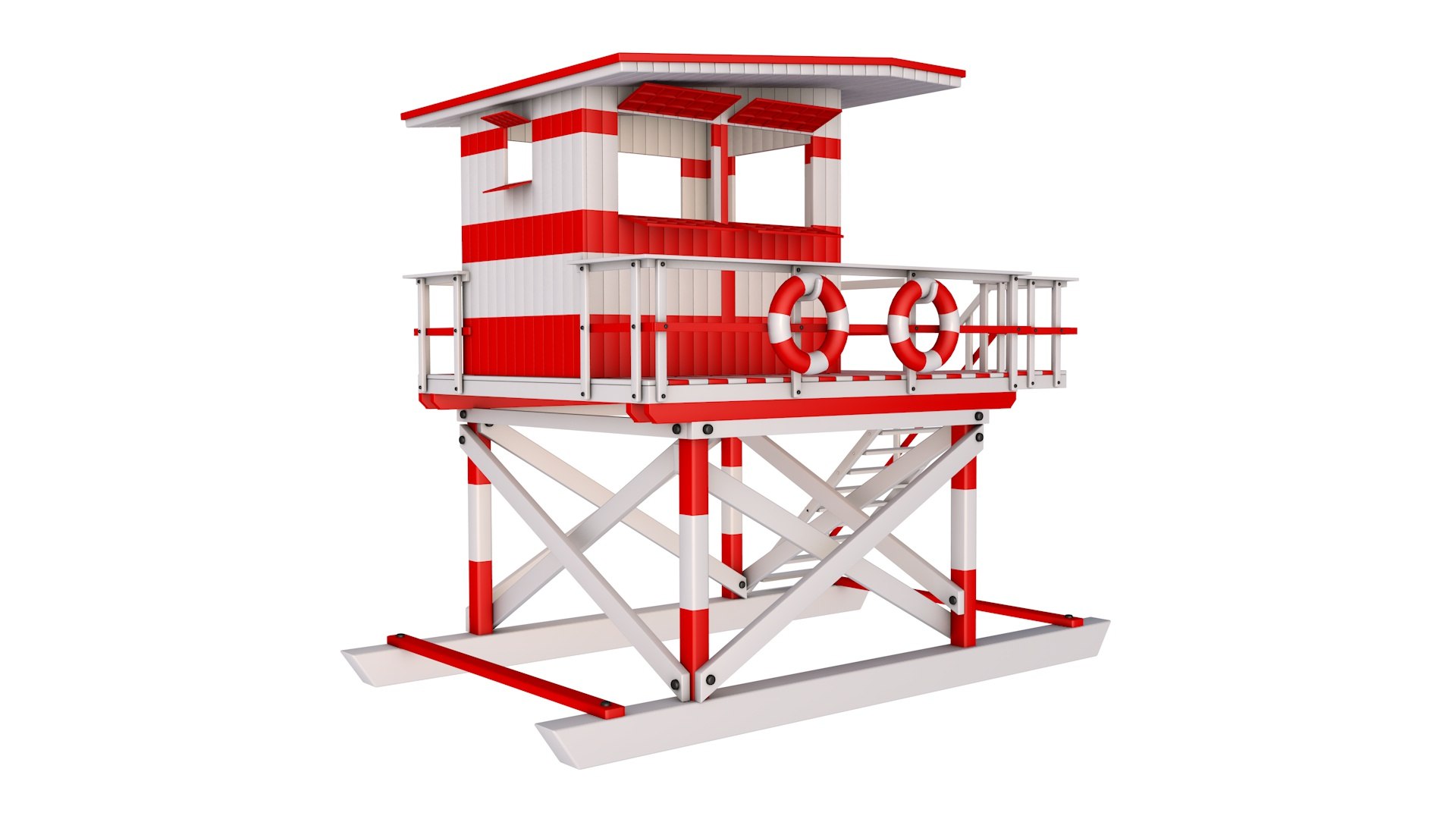 Beach Lifeguard Tower 3D Model - TurboSquid 1766708
