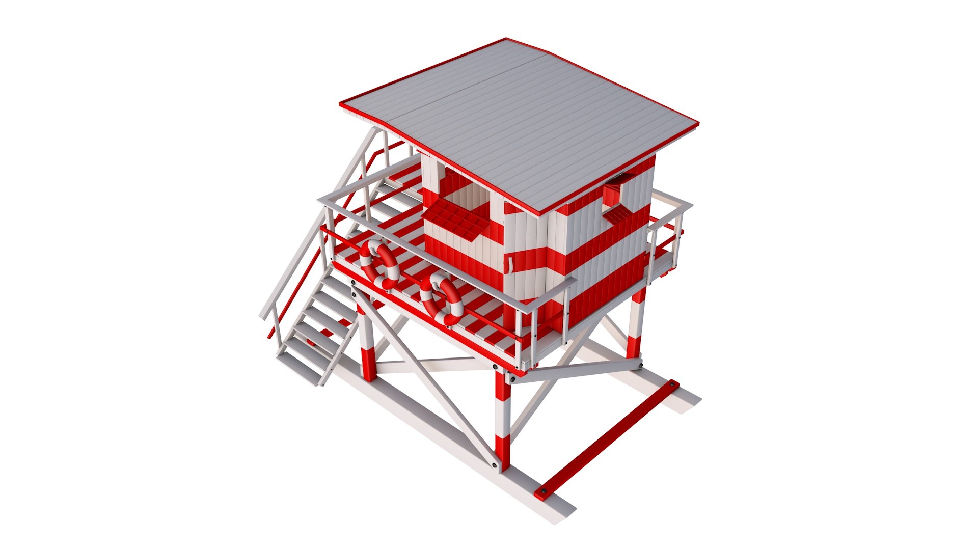 Beach Lifeguard Tower 3D Model - TurboSquid 1766708