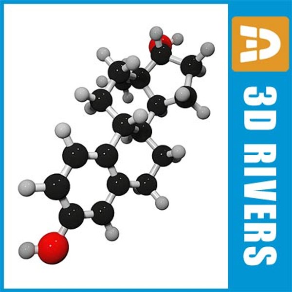 3ds max estradiol molecule structure