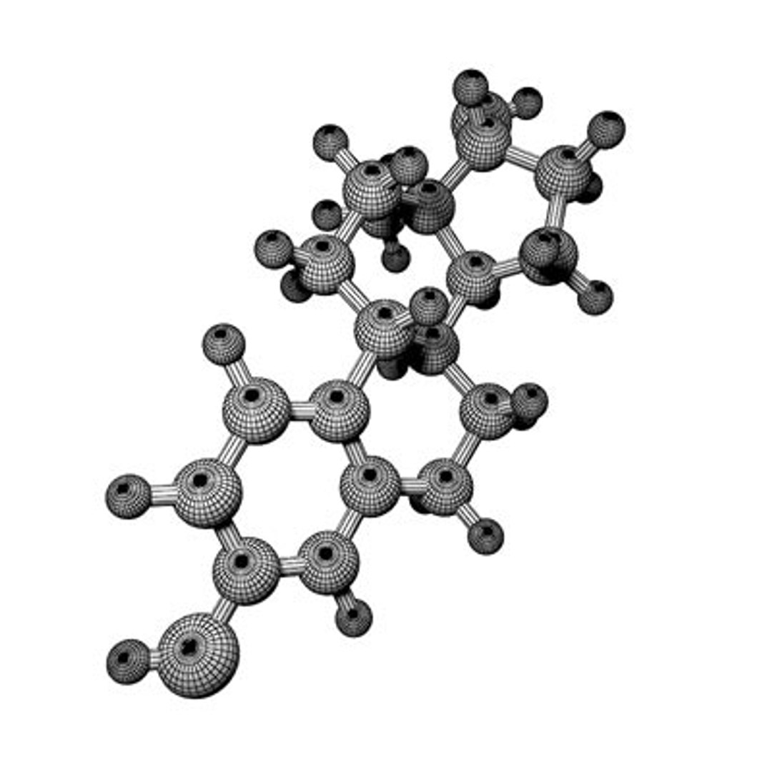 3ds Max Estradiol Molecule Structure