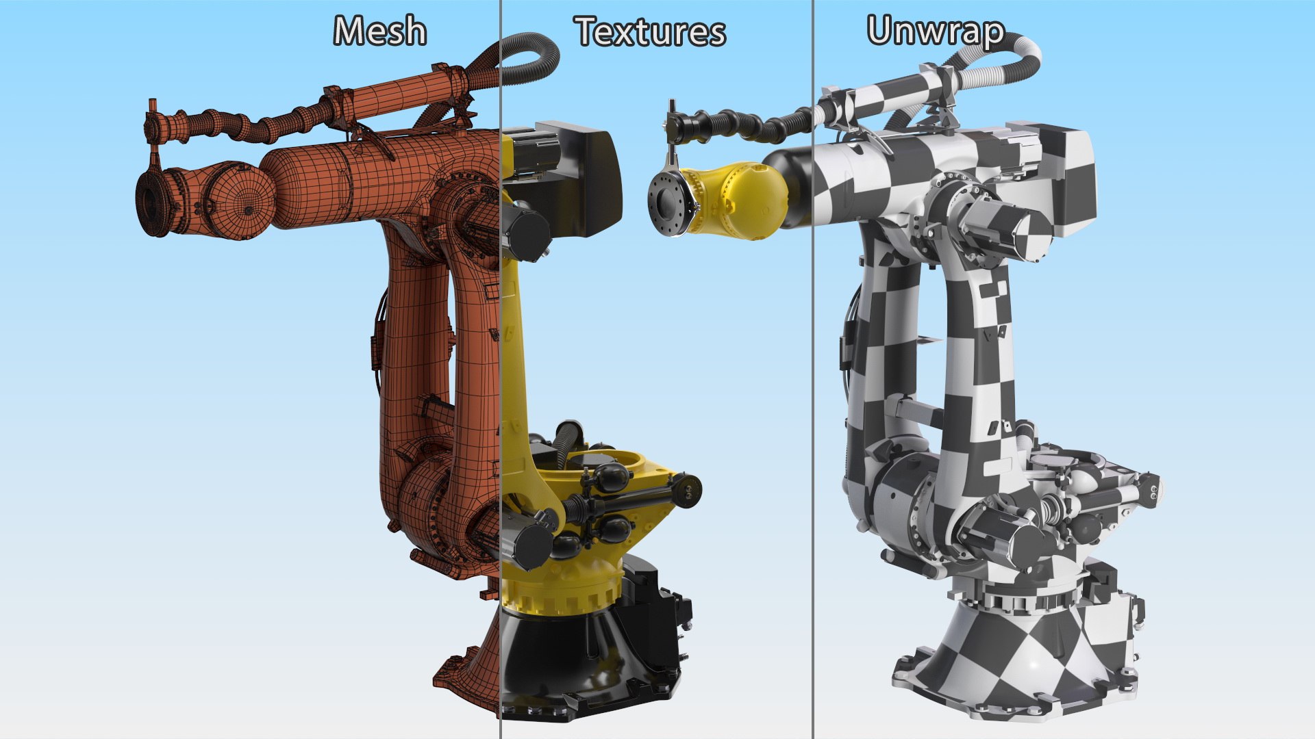 3D Ultra Robotic Arm Yellow Model - TurboSquid 2300568