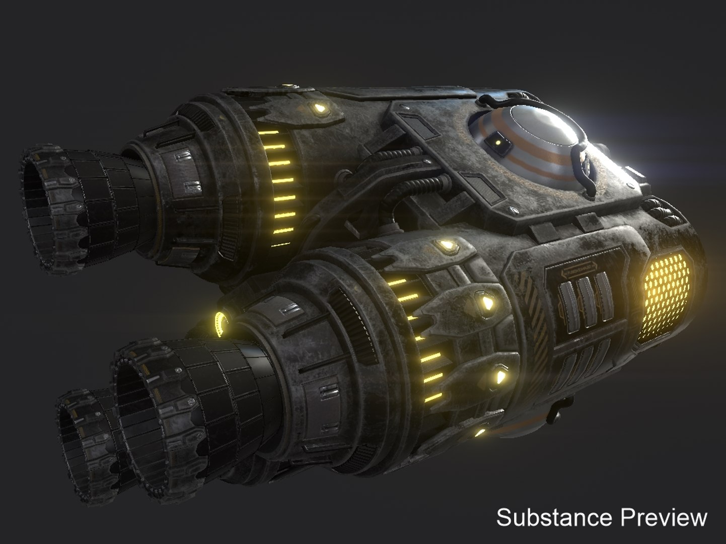 3D model thruster spaceship fusion - TurboSquid 1634123