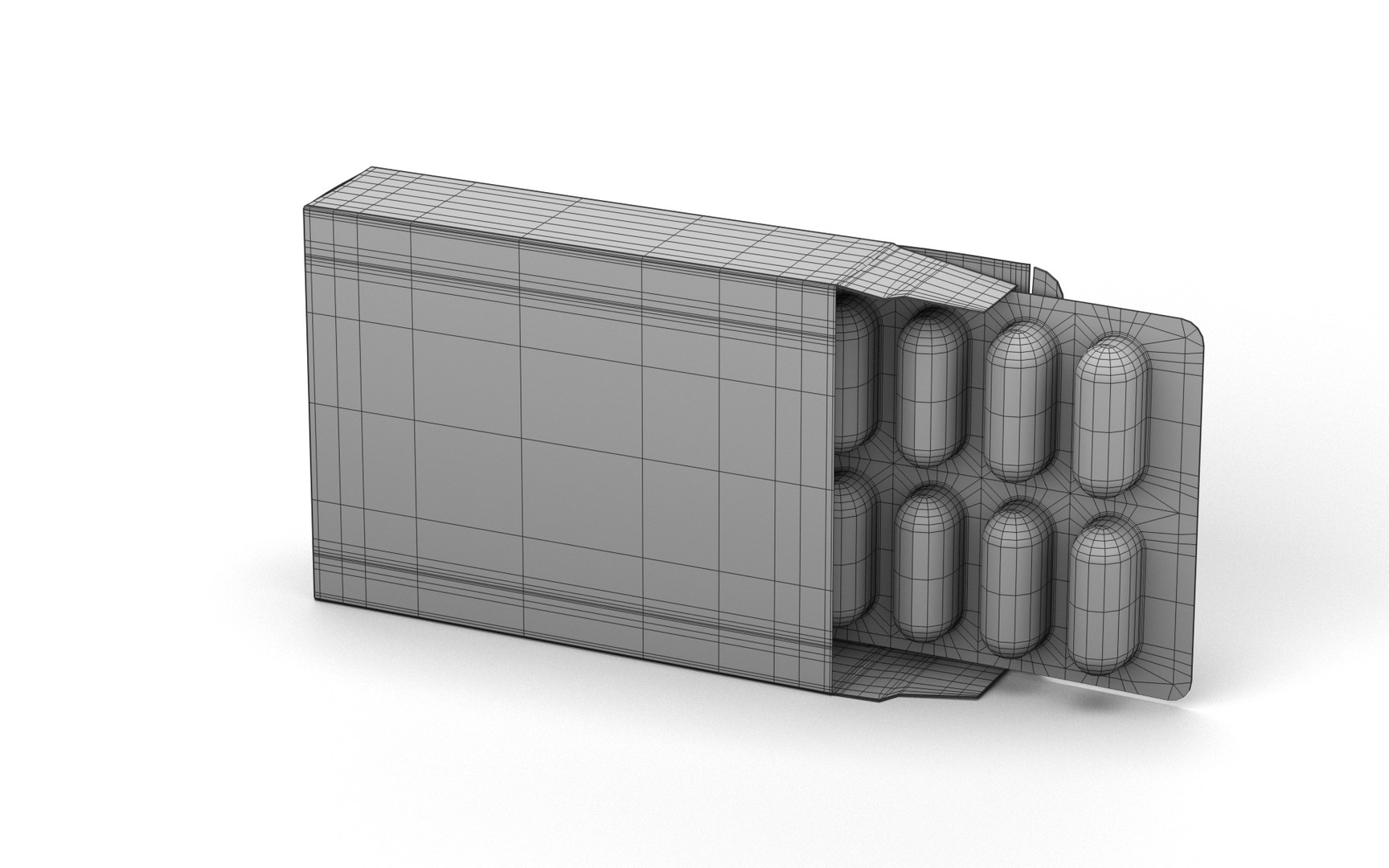 Drug Pack With Blister PBR 3D model - TurboSquid 1930877