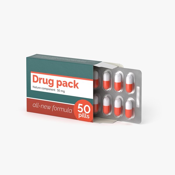 Drug Pack With Blister PBR 3D model - TurboSquid 1930877