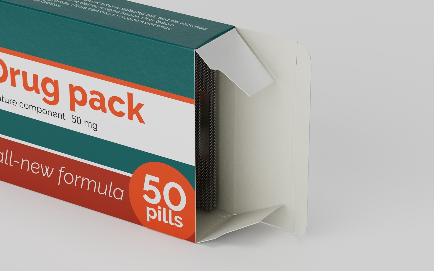 Drug Pack With Blister PBR 3D model - TurboSquid 1930877