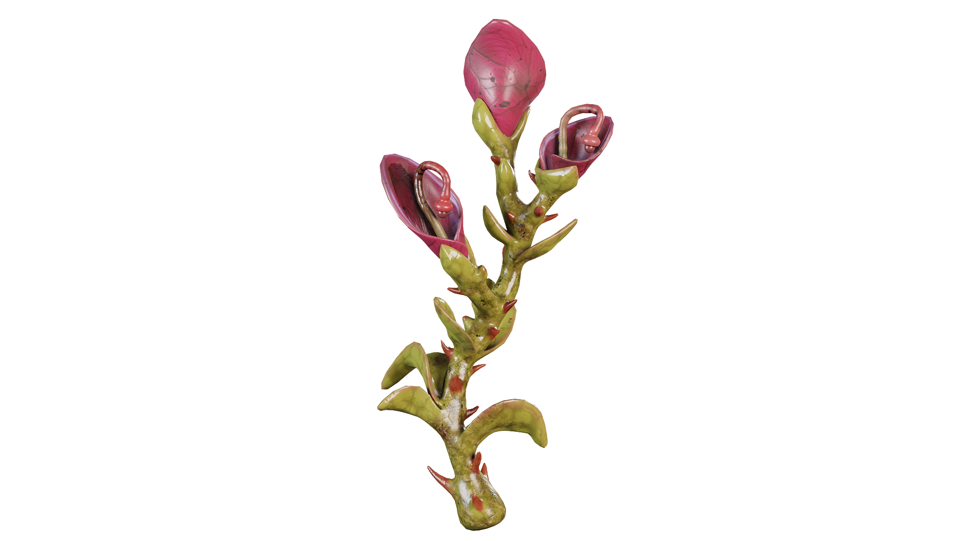 3D Triblossomia Alien Flora Creature Model - TurboSquid 1920445