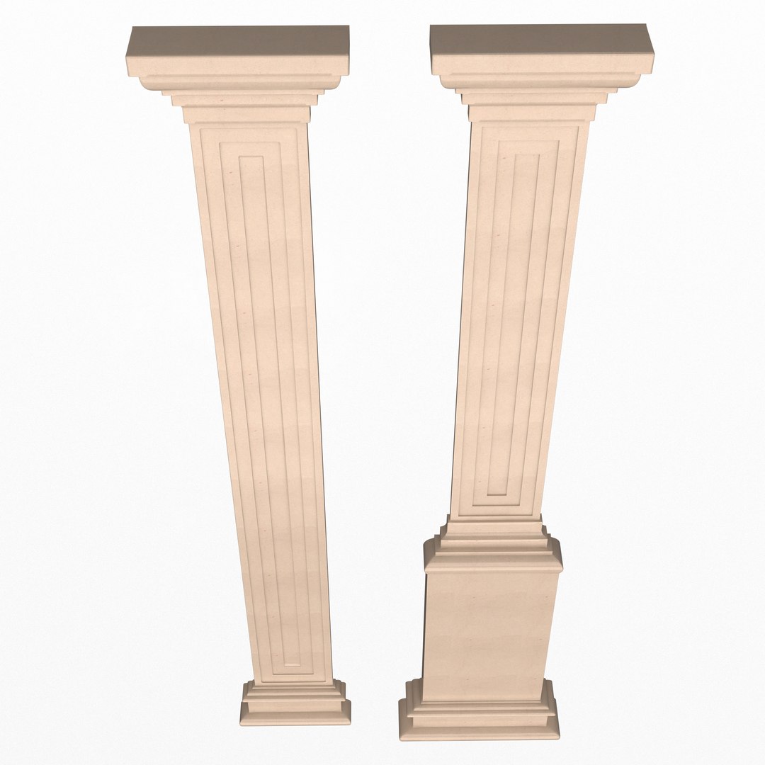 Interior-Exterior Pilasters 3D Model - TurboSquid 1813369