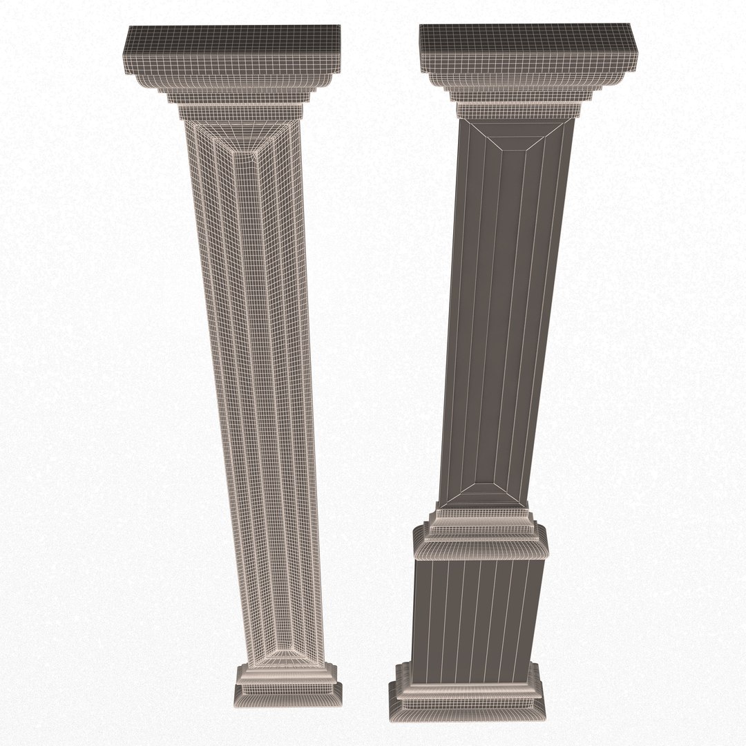 Interior-Exterior Pilasters 3D Model - TurboSquid 1813369