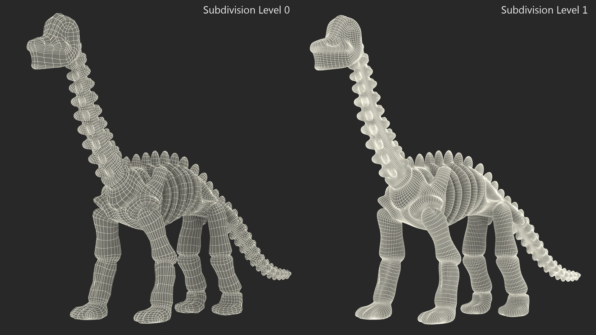 3D Diplodocus Skeleton Toy - TurboSquid 2177363