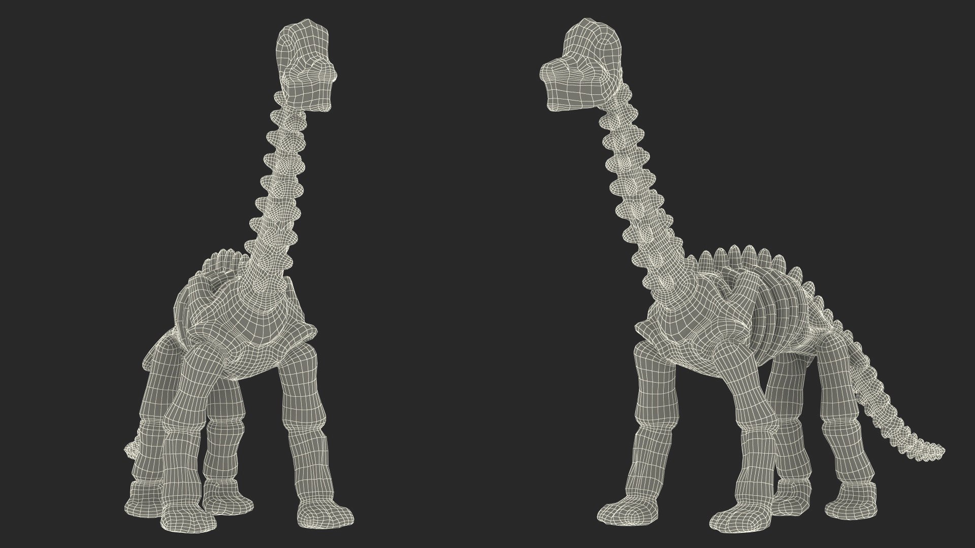 3D Diplodocus Skeleton Toy - TurboSquid 2177363