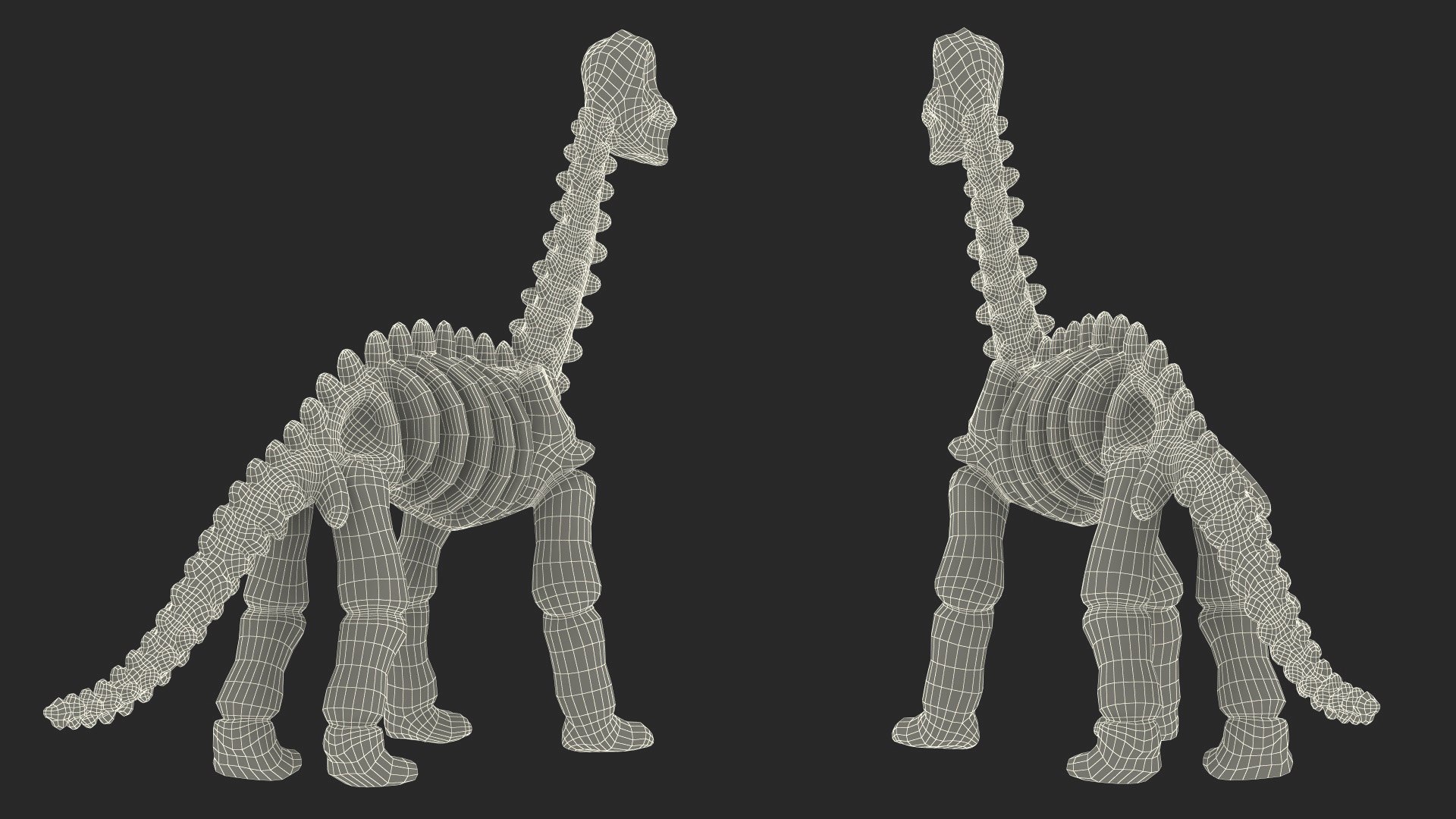 3D Diplodocus Skeleton Toy - TurboSquid 2177363