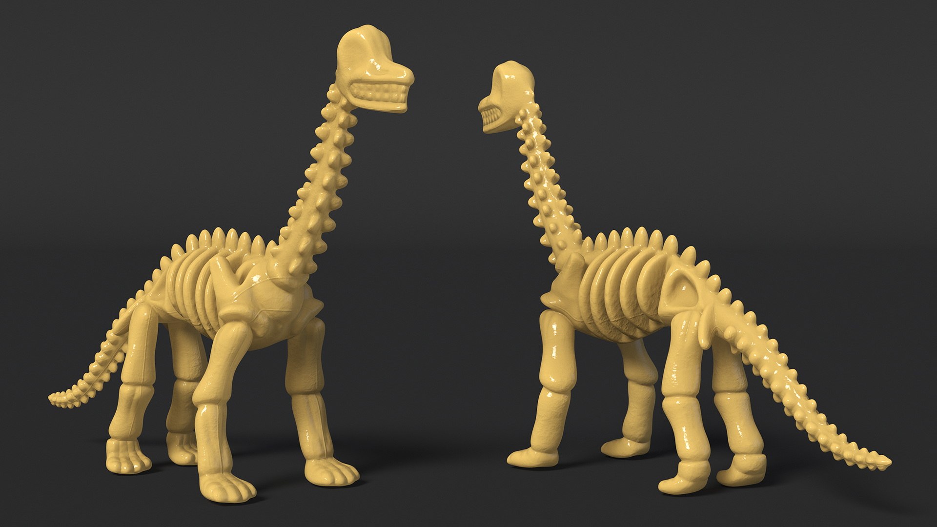 3D Diplodocus Skeleton Toy - TurboSquid 2177363