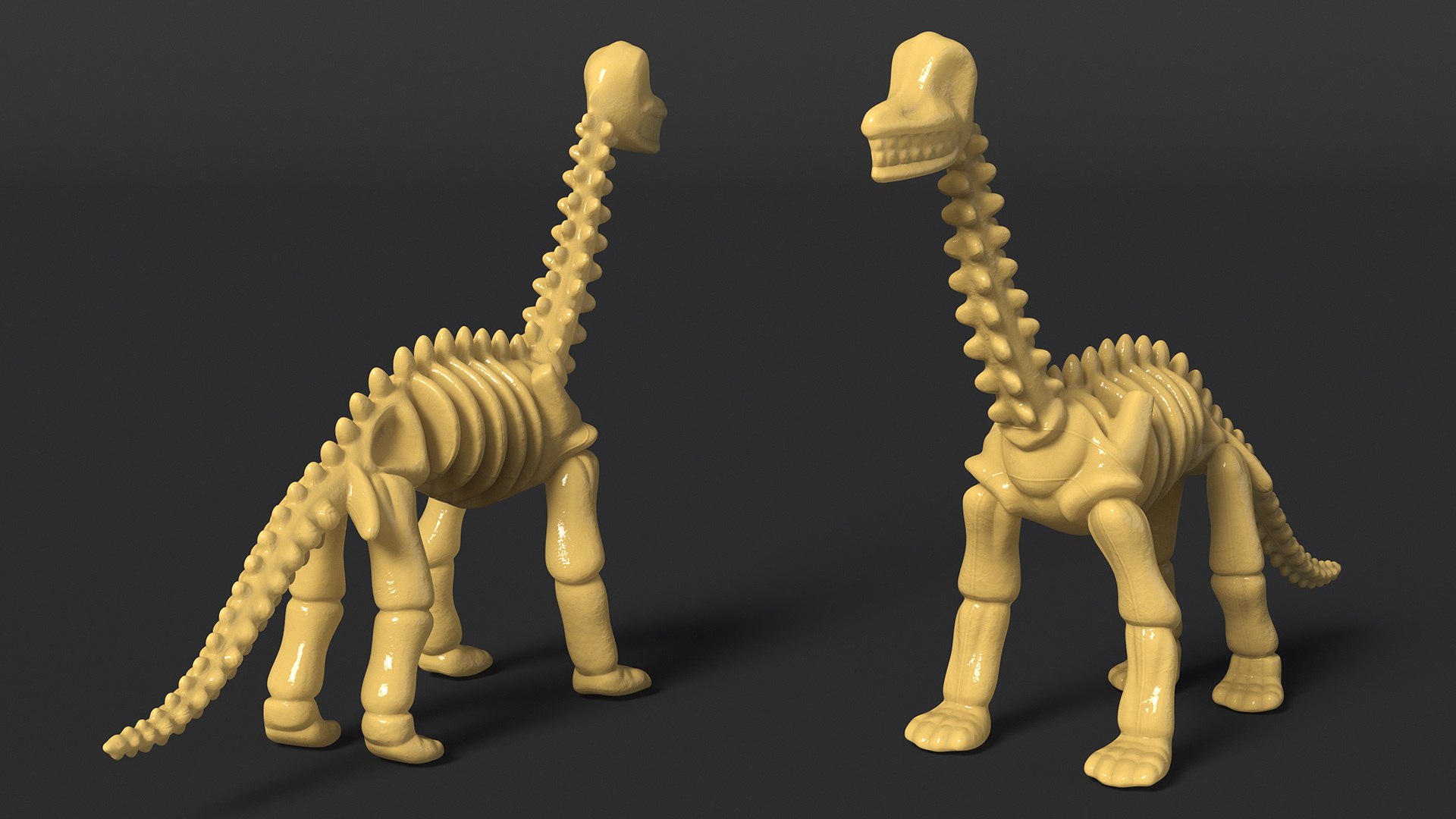 3D Diplodocus Skeleton Toy - TurboSquid 2177363