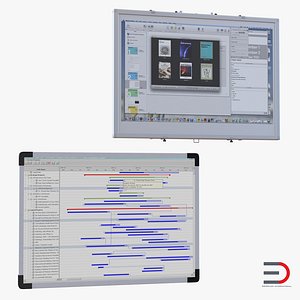 3D Interactive Smartboard PBR - TurboSquid 2176206