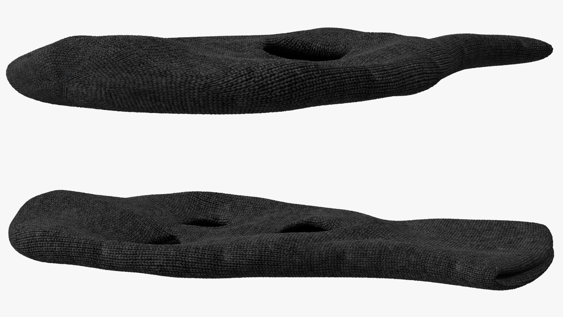 3D Thief Hat Balaclava Laying Black - TurboSquid 1808639