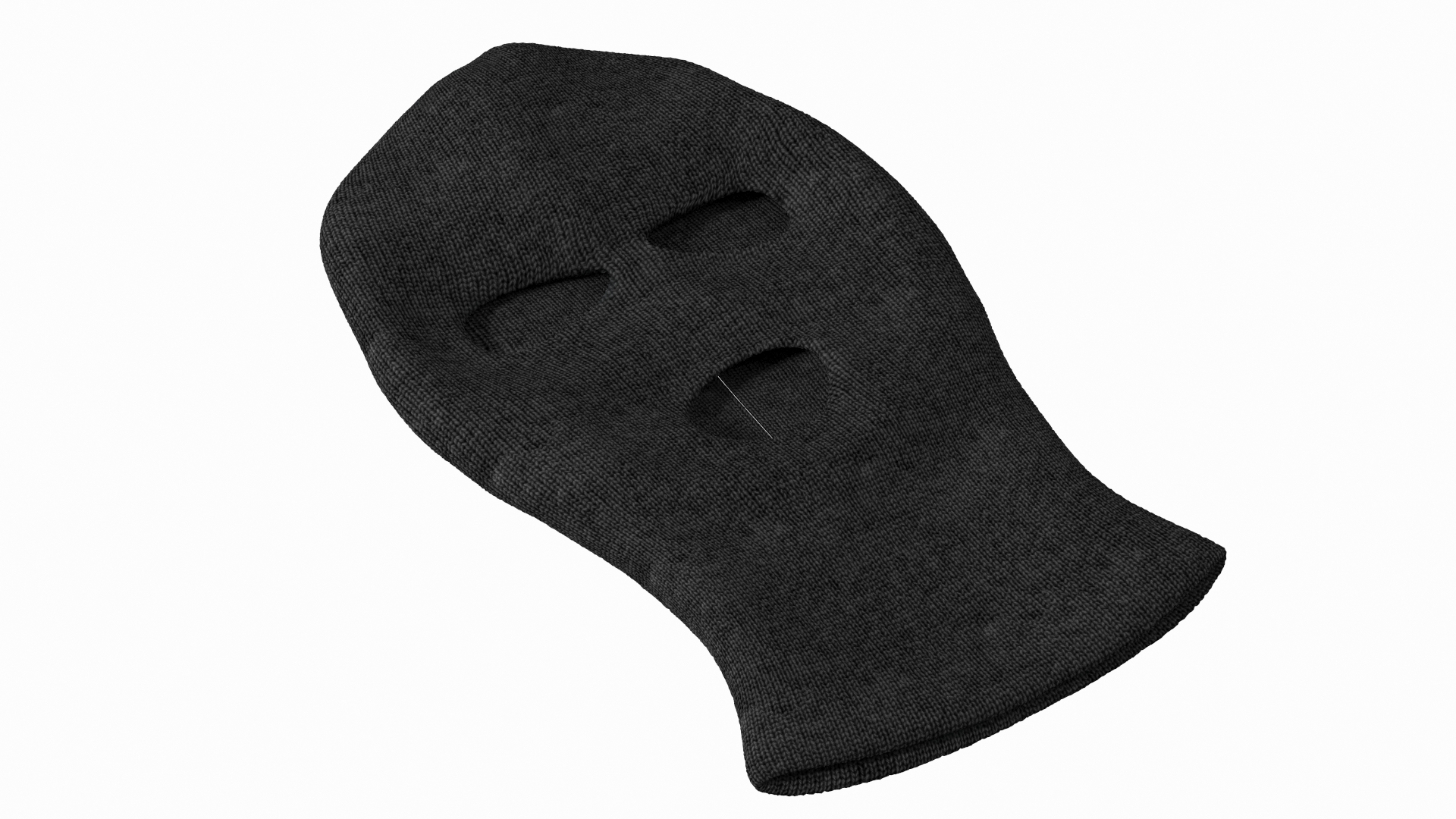 3D Thief Hat Balaclava Laying Black - TurboSquid 1808639