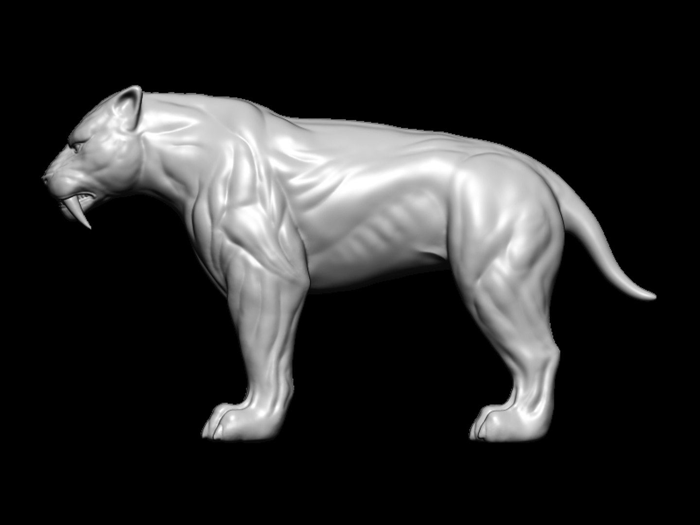 3D Sabertooth Print Modelling - TurboSquid 1515543
