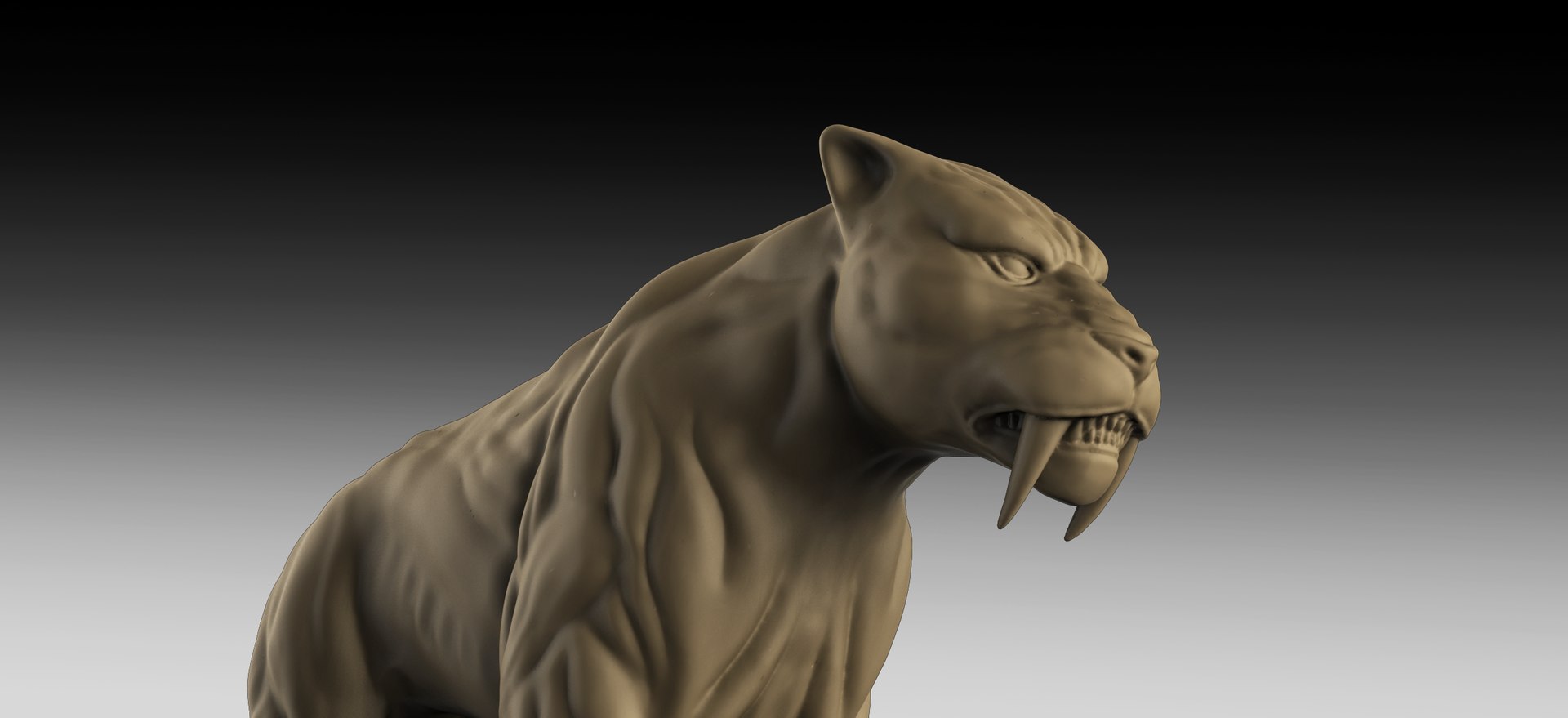 3D Sabertooth Print Modelling - TurboSquid 1515543