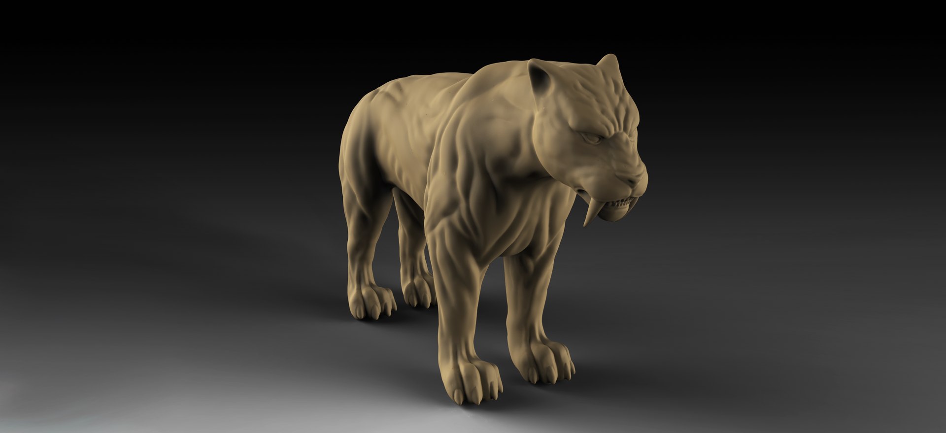 3D Sabertooth Print Modelling - TurboSquid 1515543