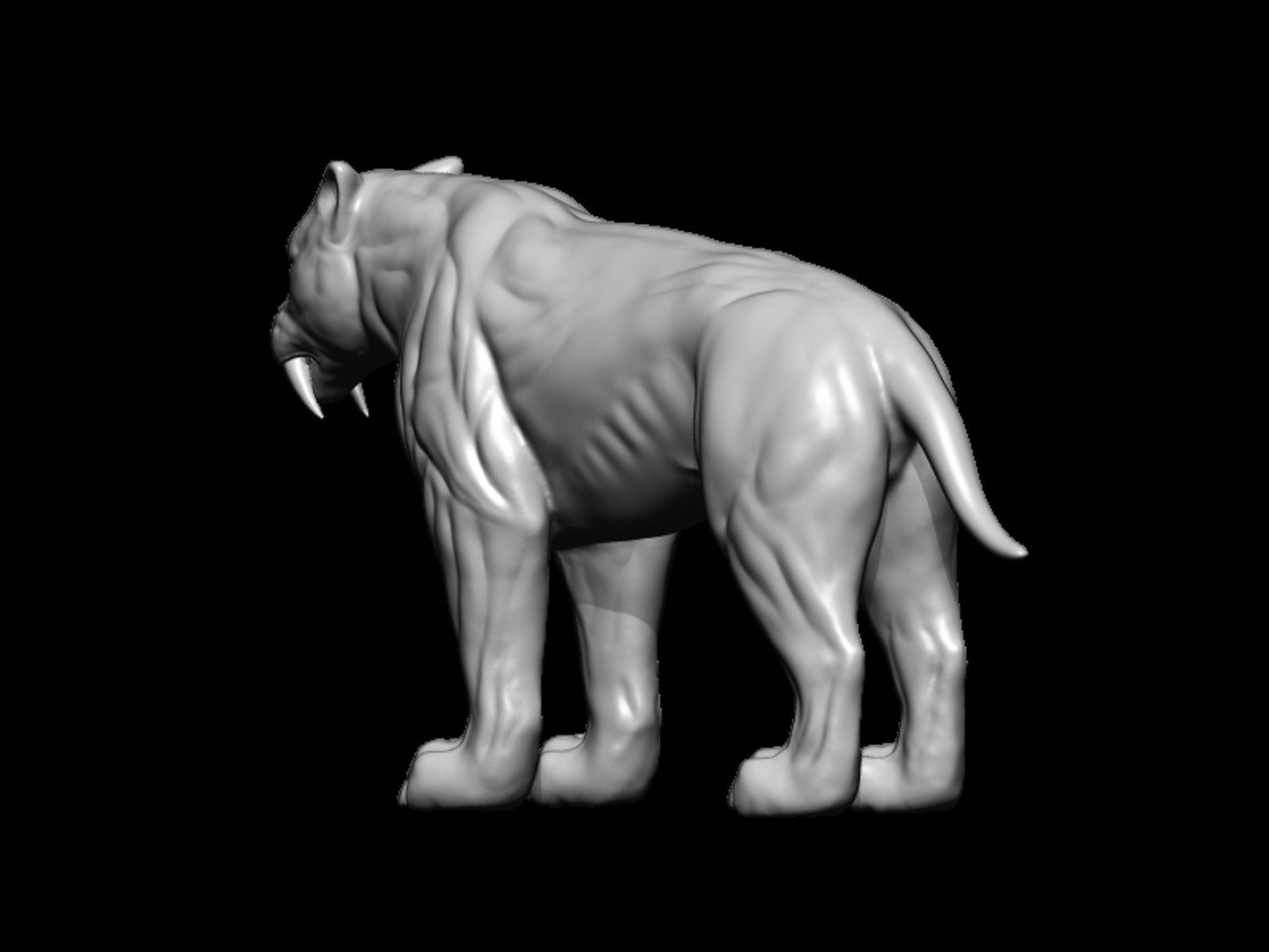 3D Sabertooth Print Modelling - TurboSquid 1515543