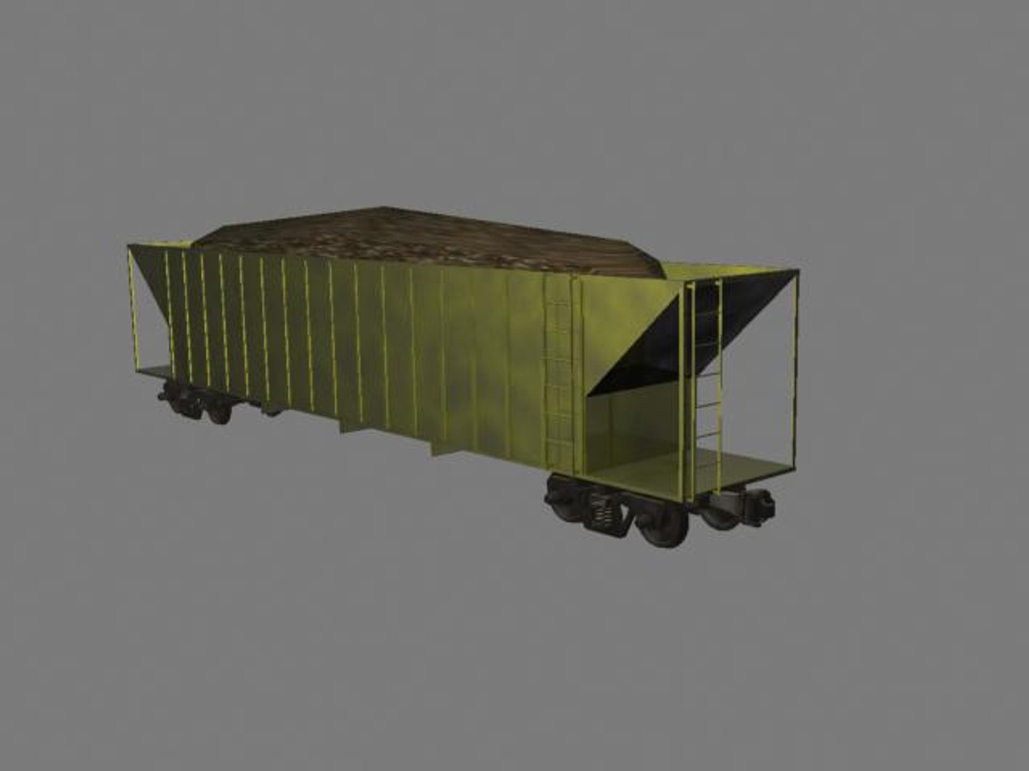 3d Model Coal Hopper Freight
